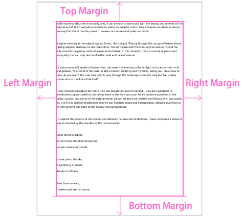 Change margins in a Word document